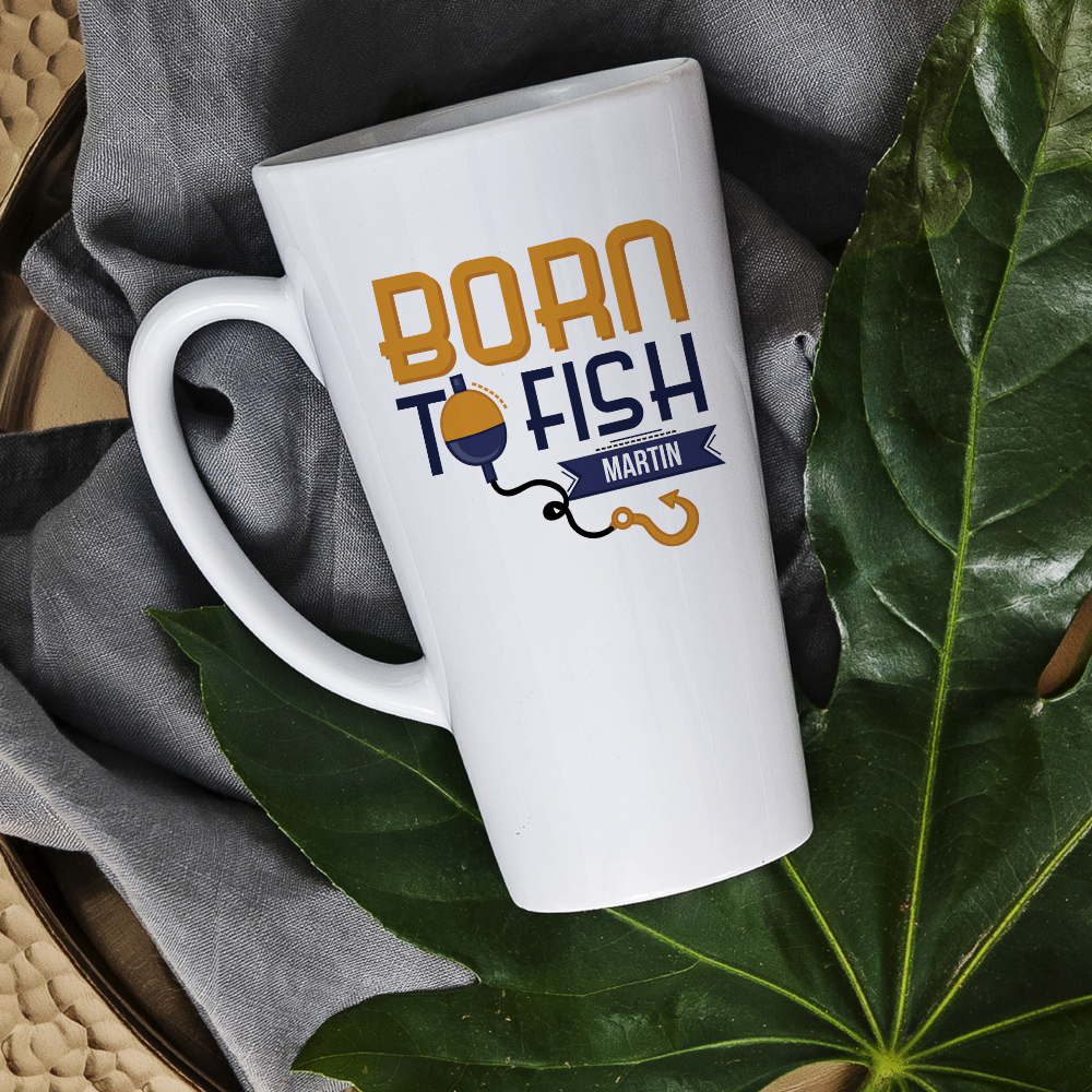 Born to fish - Hrnek s potiskem - MyGift.cz