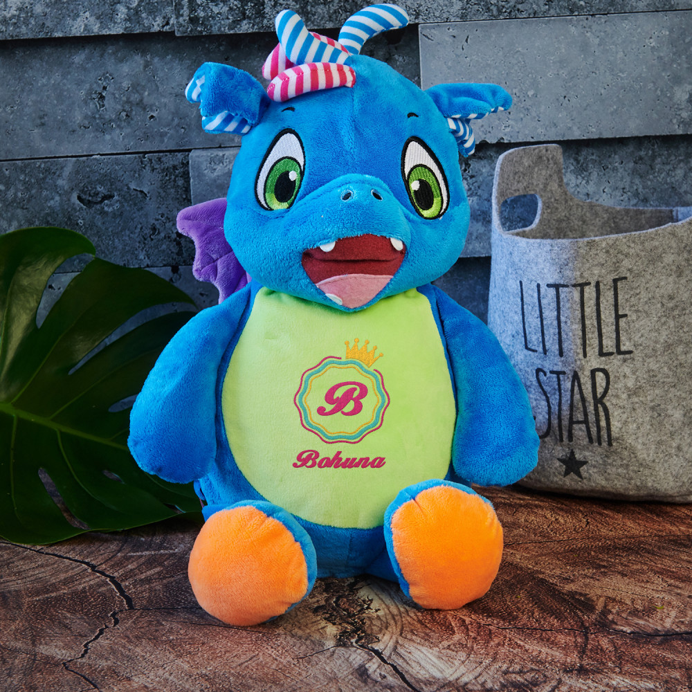 Monogram jméno - Velký plyšový dráček - MyGift.cz