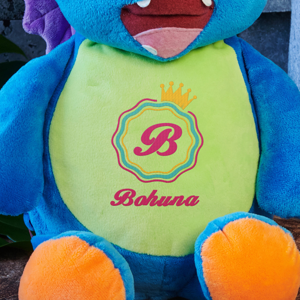 Monogram jméno - Velký plyšový dráček - MyGift.cz